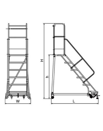 Rolling Lader - World of Racks Corp.